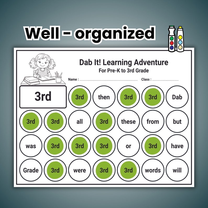 Fry's Second 100 Sight Word Dab It Worksheets: 100 Printable Activities ...