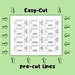 300 Raffle Ticket, Easy to Cut With Pre-cut Lines ,easy to Print ...