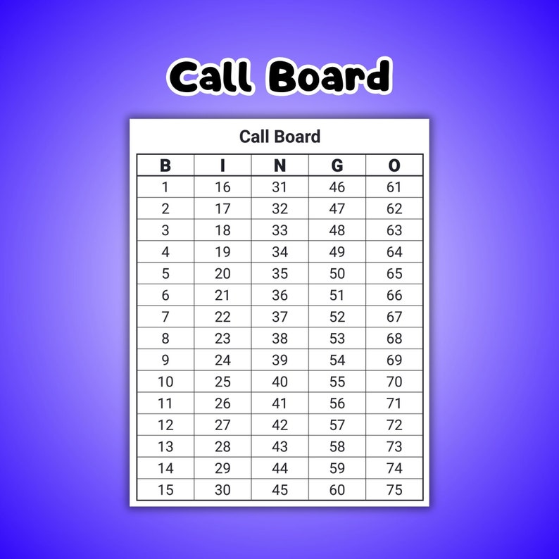 100 Bingo Cards, 1 per Page, Large Print, Instant PDF Download, Bingo ...