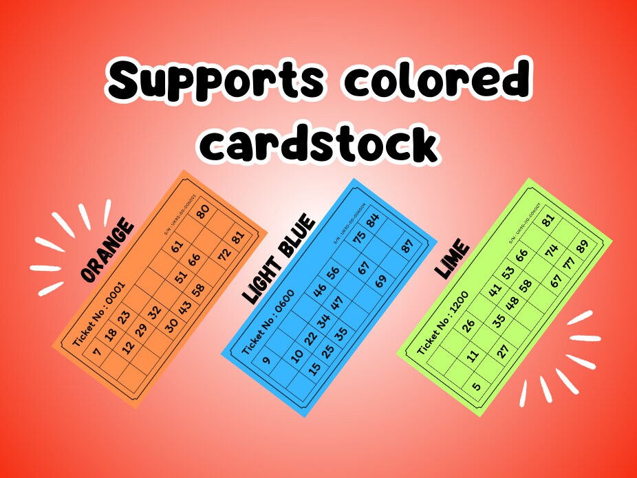 1200 Tambola Tickets, Housie, Indian Bingo Printable, 100-page ...