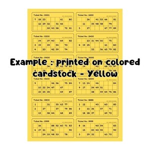 2400 Tambola Tickets, Housie, Indian Bingo Printable, 200-page ...