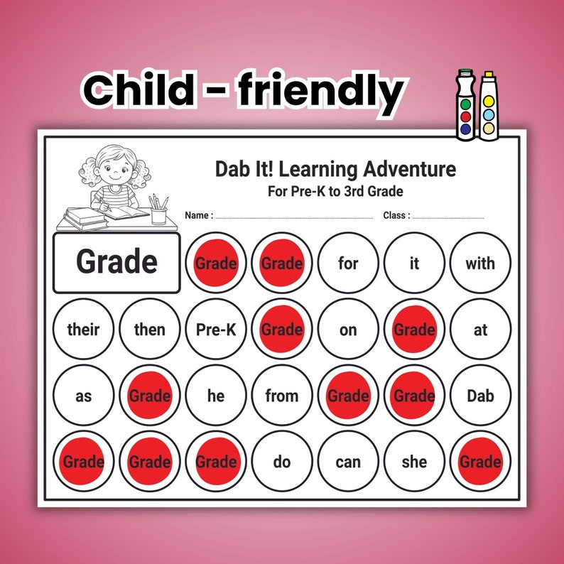 Nouns Dolch Sight Word Dab It Worksheets: 97 Printable Activities for ...