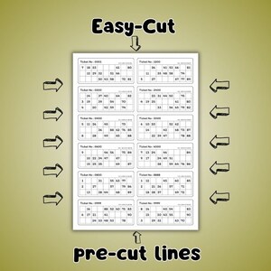 2400 Tambola Tickets, Housie, Indian Bingo Printable, 200-page ...