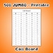 Bingo Cards, 500 Unique Jumbo Printable - Instant PDF Download | Bingo ...
