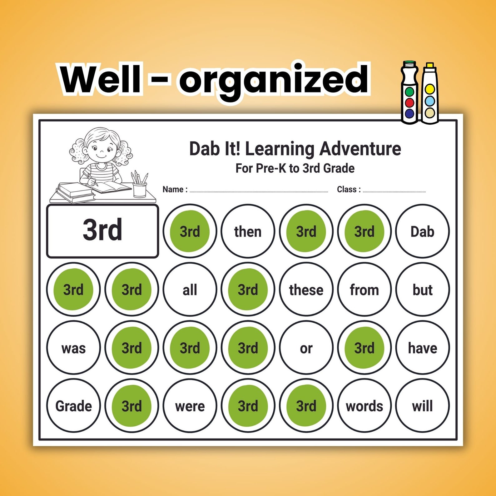 Fry's Tenth 100 Sight Word Dab It Worksheets: 100 Printable Activities ...