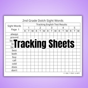 Dolch Sight Words for 2nd Grade Bundle: Read, Trace, Write Worksheets ...