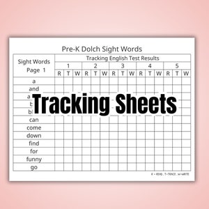 Dolch Sight Words for Pre-k Bundle: Read, Trace, Write Worksheets ...
