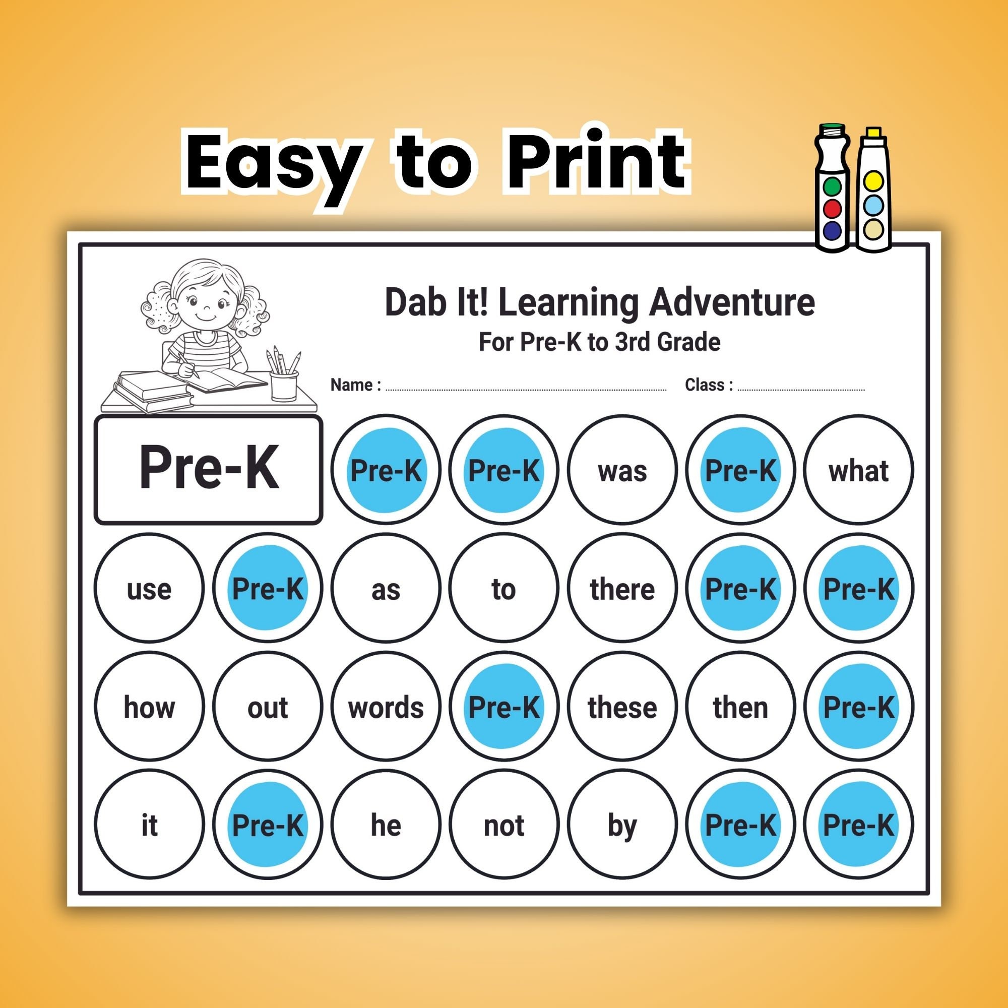 Fry's Tenth 100 Sight Word Dab It Worksheets: 100 Printable Activities ...
