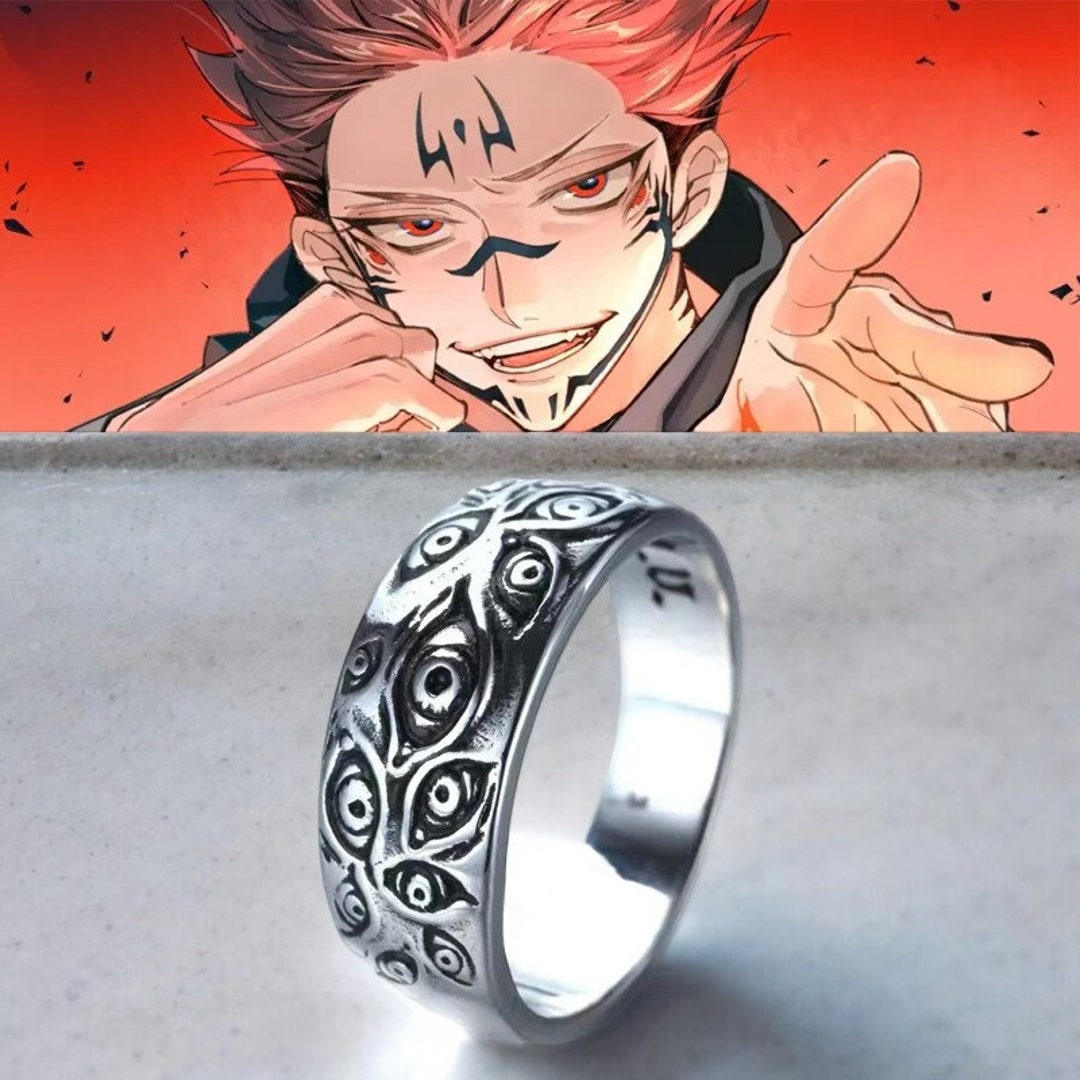 Anime Jujutsu Kaisen Rings, Ryomen Sukuna, Cosplay Black, Dead Eye ...