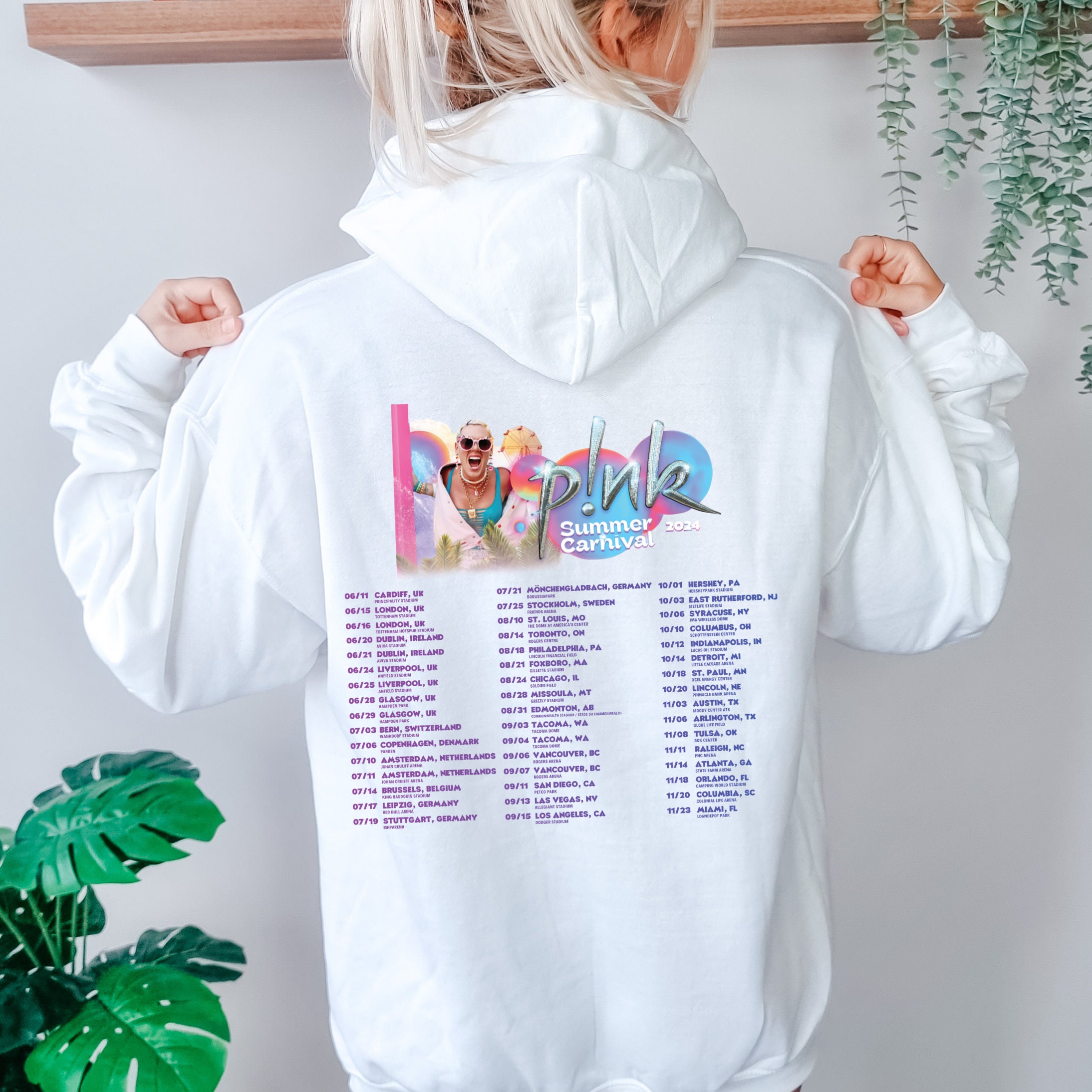 P!nk Summer Carnival 2024 Sweatshirt, Trustfall Album Shirt, Pink ...