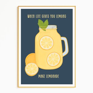 When Life Gives You Lemons Make Lemonade, Printable Wall Art ...