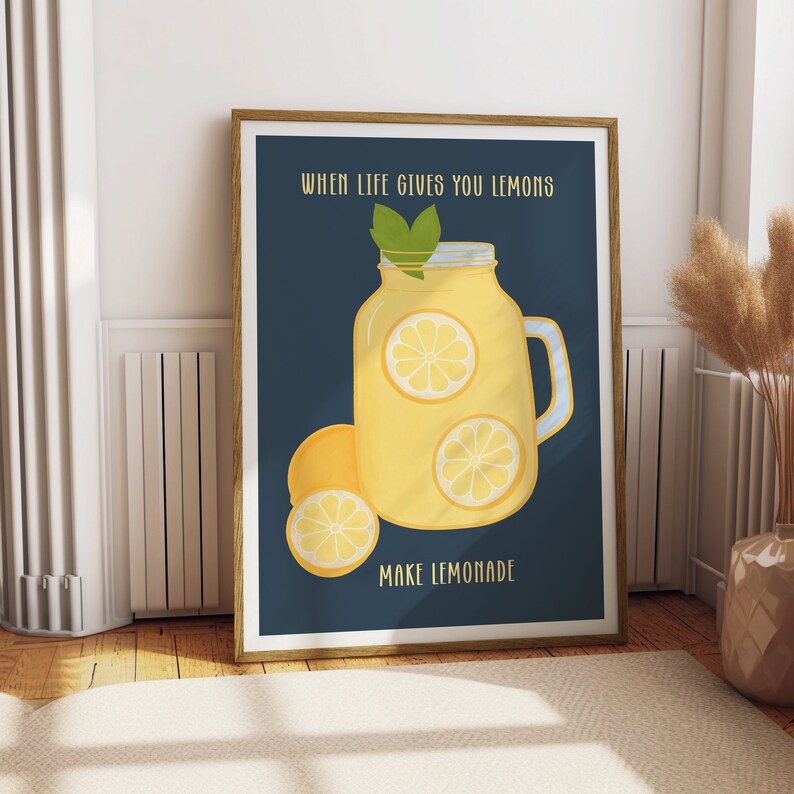 When Life Gives You Lemons Make Lemonade, Printable Wall Art ...