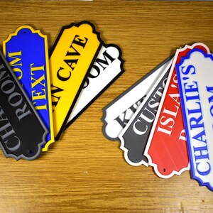 Personalized 3D Printed Door Sign: Custom Name Plaque - Etsy