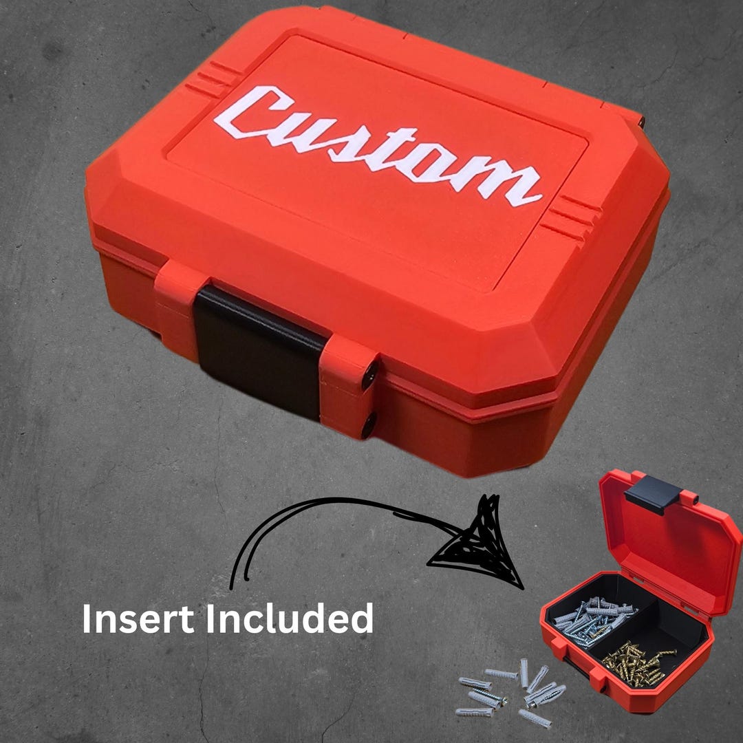 Personalized Milwaukee Style Storage Box for Tools / Screws / Bolts and ...