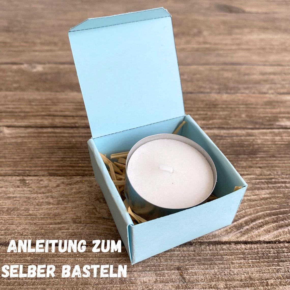Craft Template Gift Packaging for Tea Lights, Tea Light Box, Tea Light ...