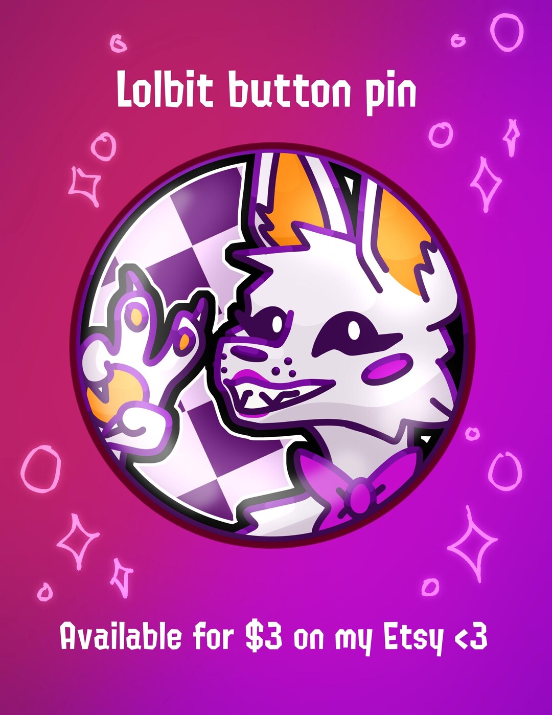 Preorder Lolbit Funtime Foxy Button Pin - Etsy