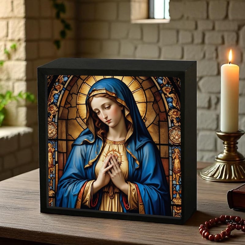 Virgin Mary Night Light - Etsy