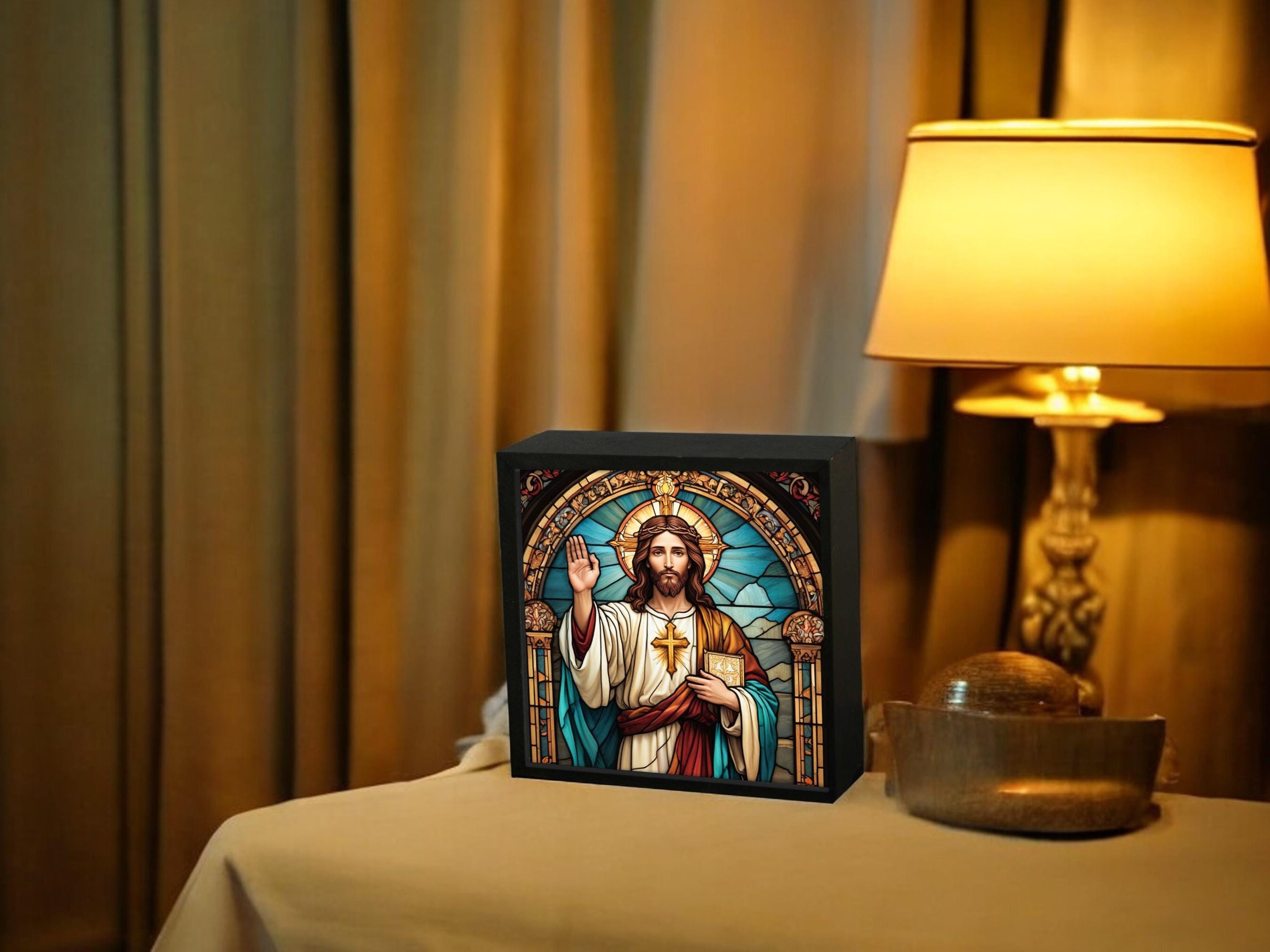 Jesus Christ Night Lamp - Spiritual and Peaceful Design for Cozy and ...