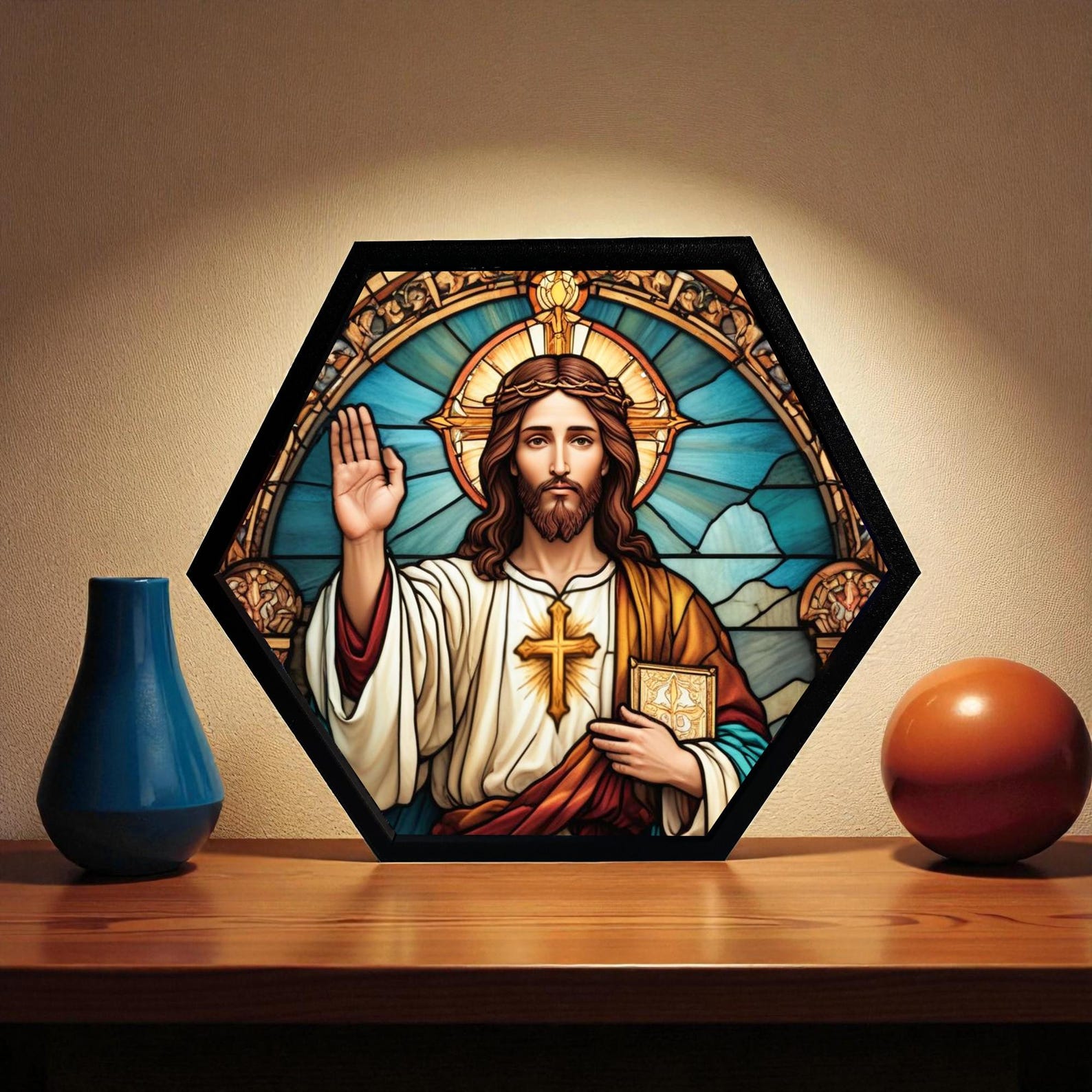 Jesus Christ Night Lamp - Spiritual and Peaceful Design for Cozy and ...