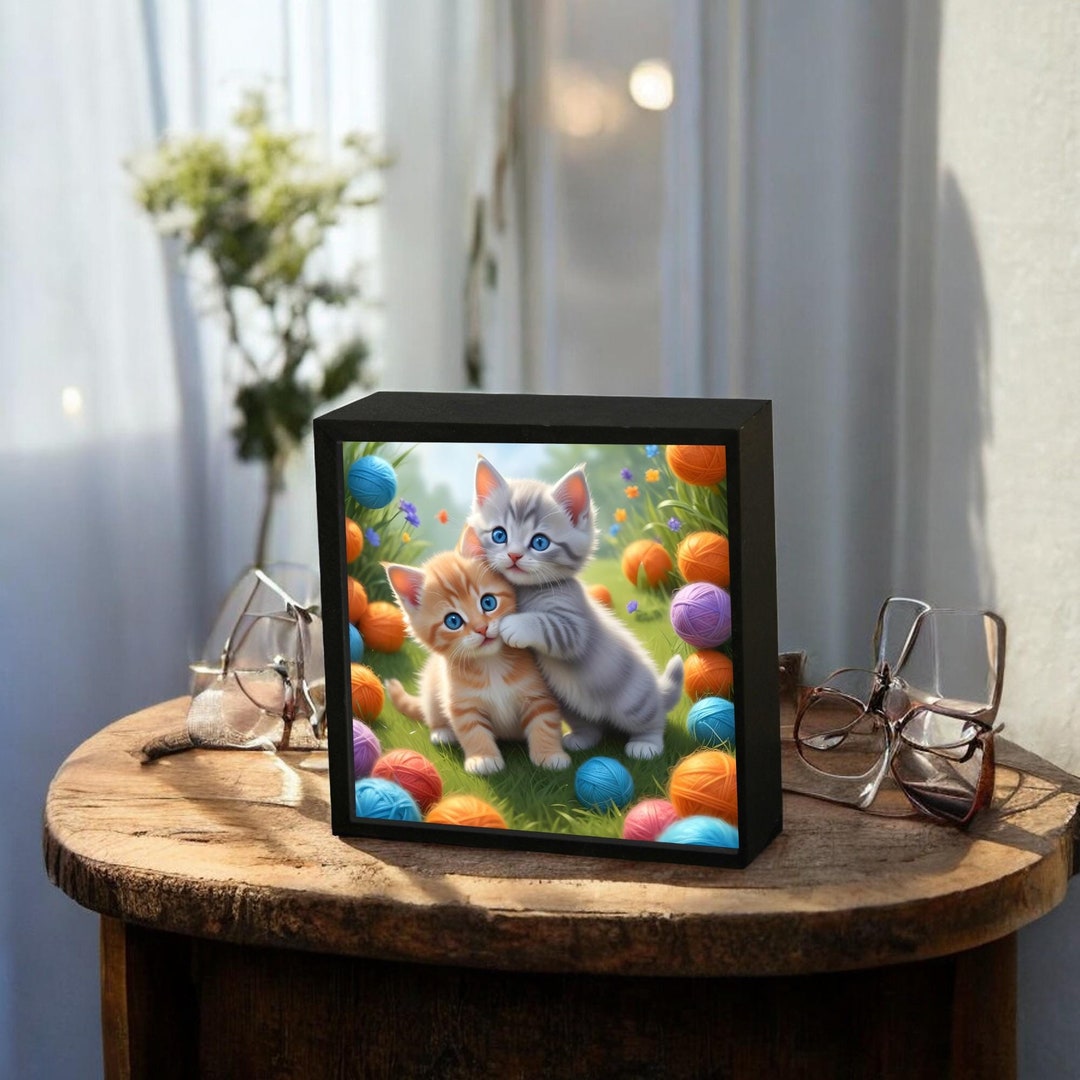 Cute Cats Night Lamp – Adorable Home Decor, Cozy Lighting, Perfect Gift ...
