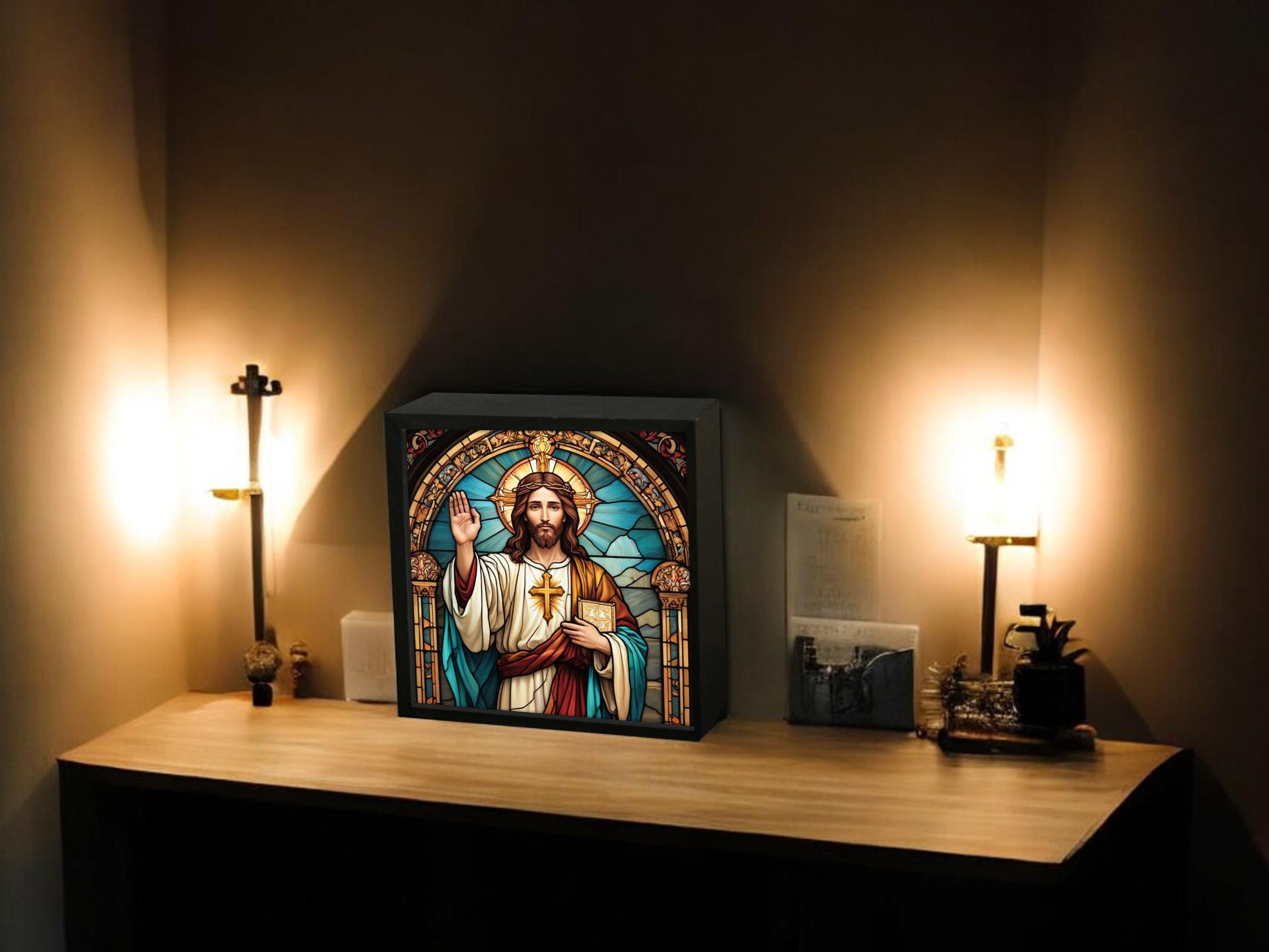 Jesus Christ Night Lamp - Spiritual and Peaceful Design for Cozy and ...