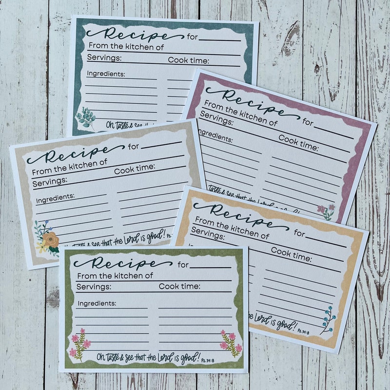 Christian a Recipe - Etsy