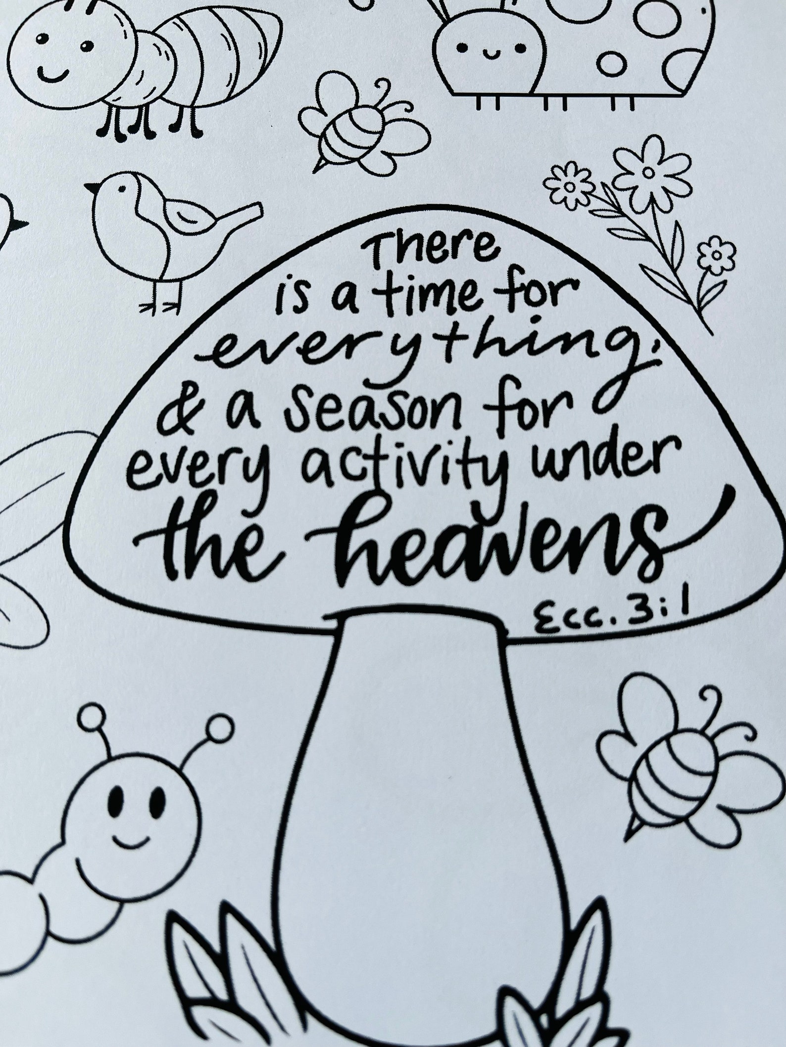 Coloring Book for Kids, Children, Easter Coloring, Bible Verses, Hand ...