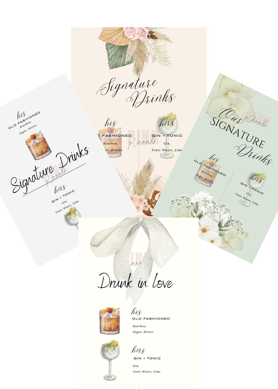 Customised Drink Reception Signs - Etsy