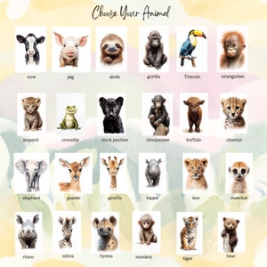 Woodland Animals Nursery Décor, Forrest Animals, Custom Gift for New ...