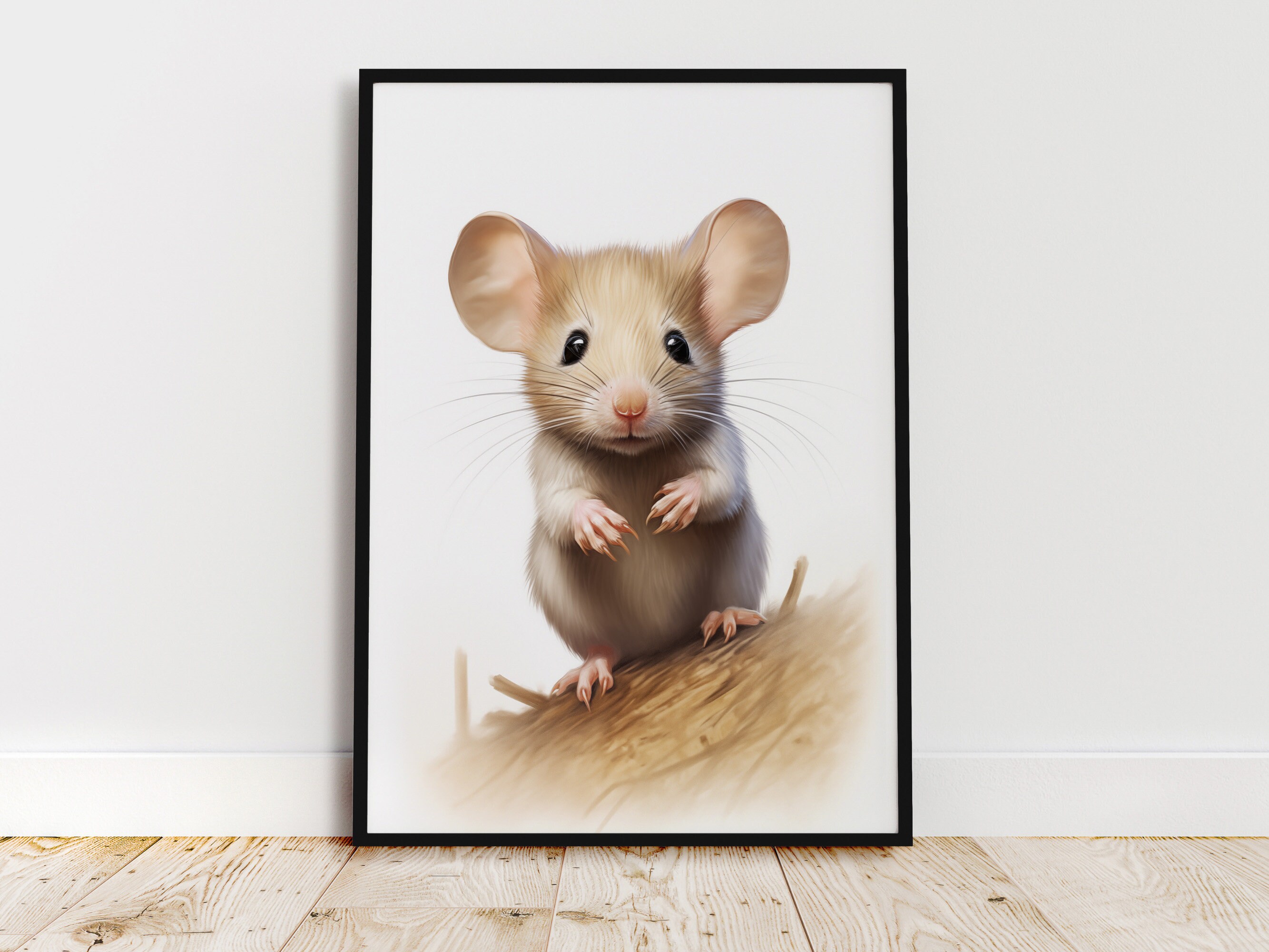 Nursery Art Prints, Cute Baby Animal Prints, Nursery Decor, Mouse ...