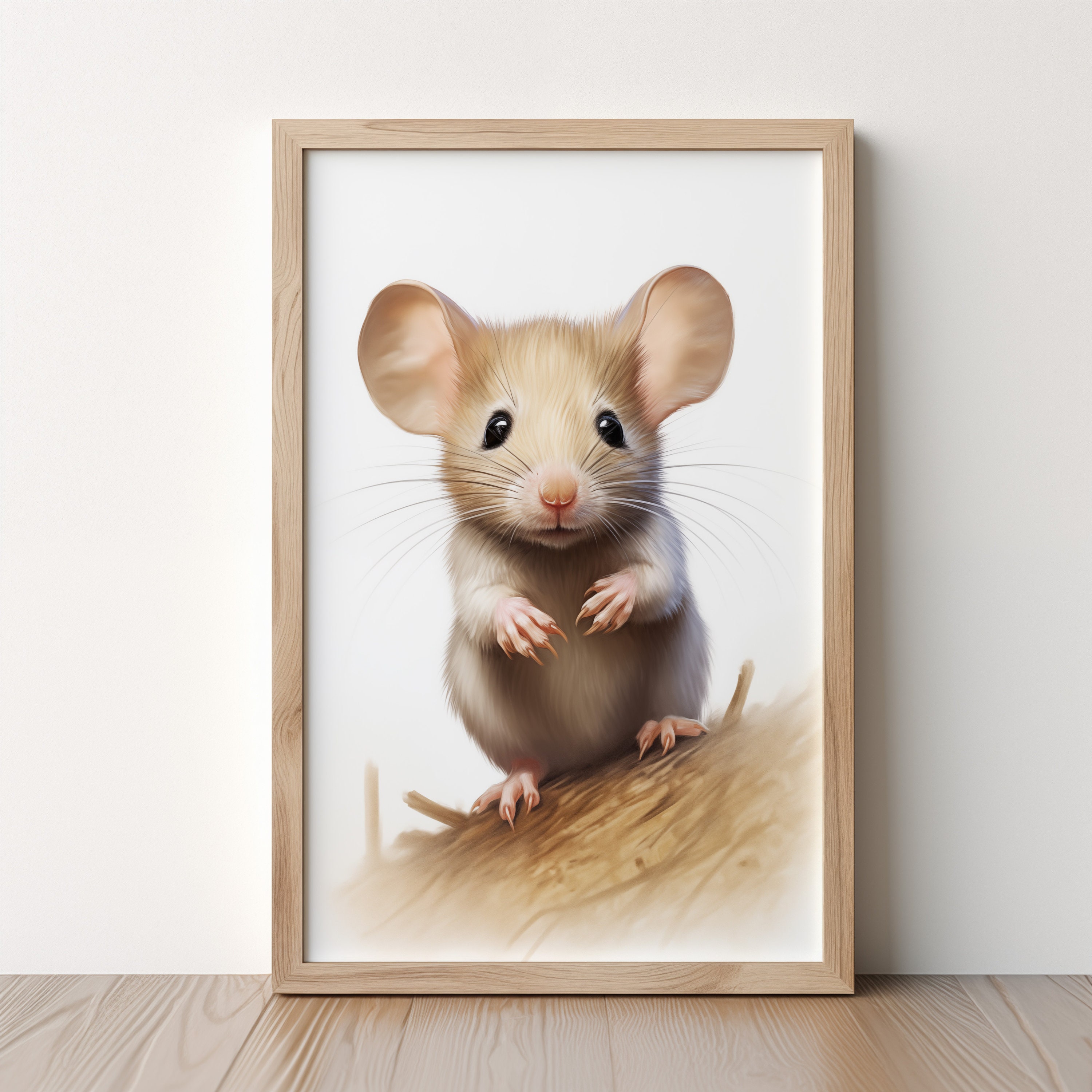 Nursery Art Prints, Cute Baby Animal Prints, Nursery Decor, Mouse ...