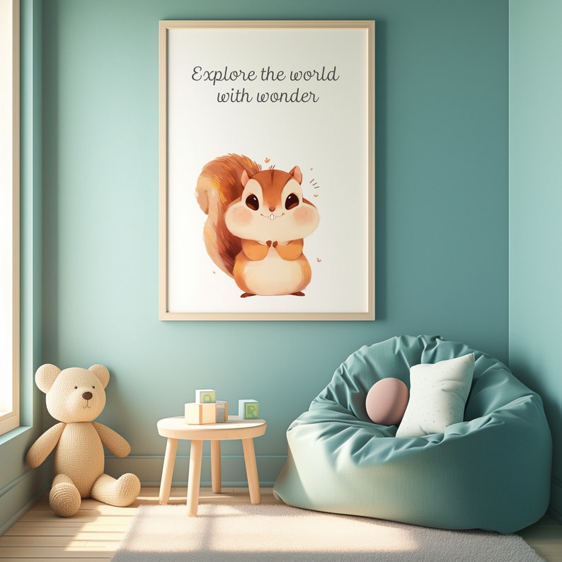 Baby Squirrel With Custom Positive Quotes and Inspirational Message ...