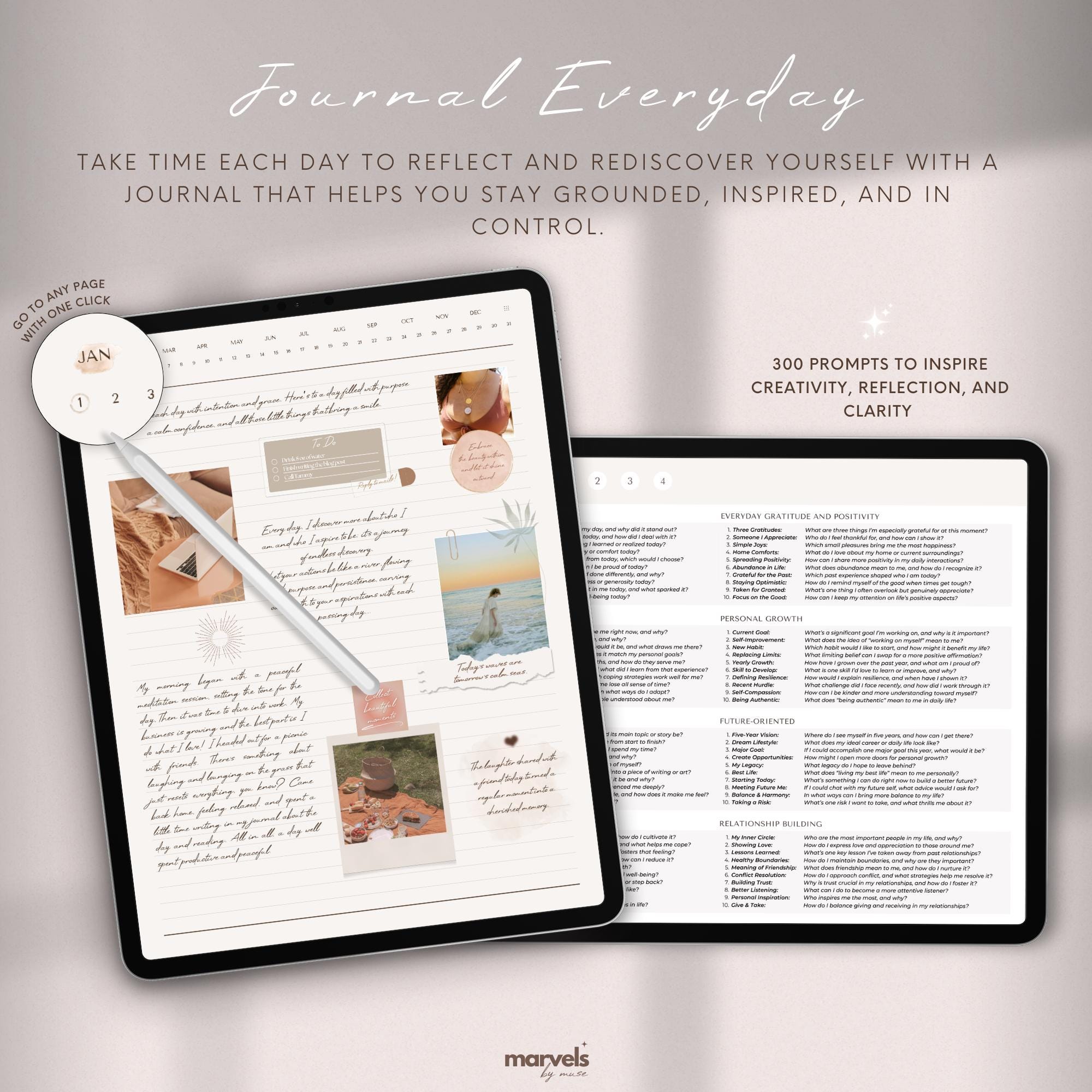 Digital Daily Journal | Digital Notebook | Goodnotes Journal | iPad ...
