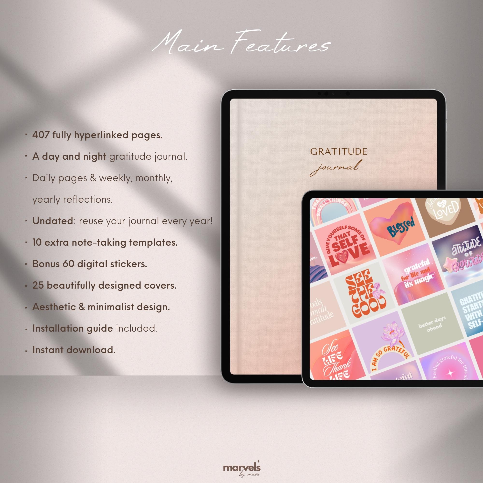 Digital Gratitude Journal | Digital Journal, Daily Gratitude Journal ...