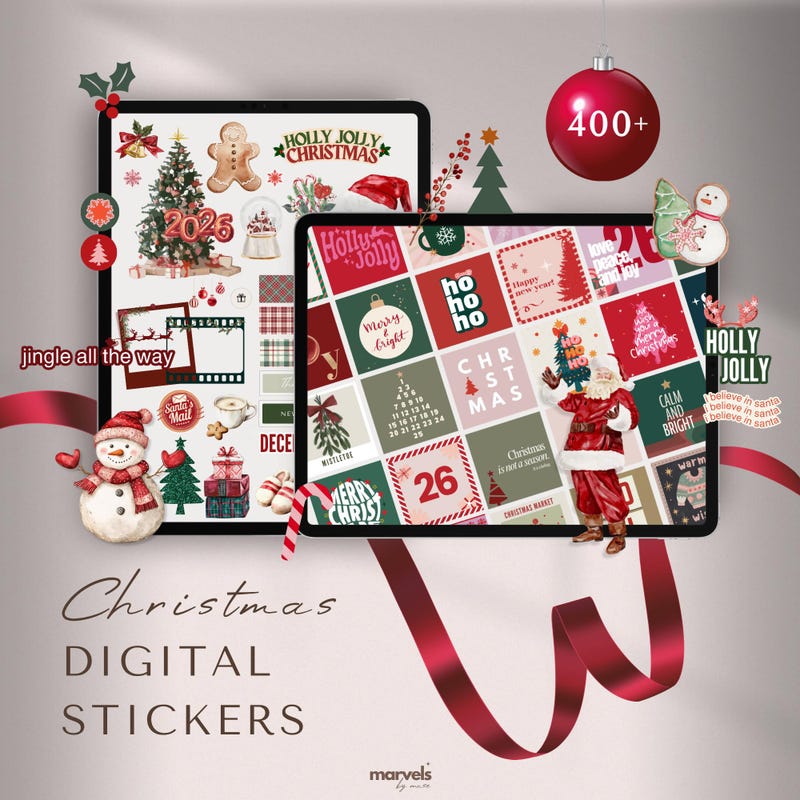 Christmas Stickers - Etsy