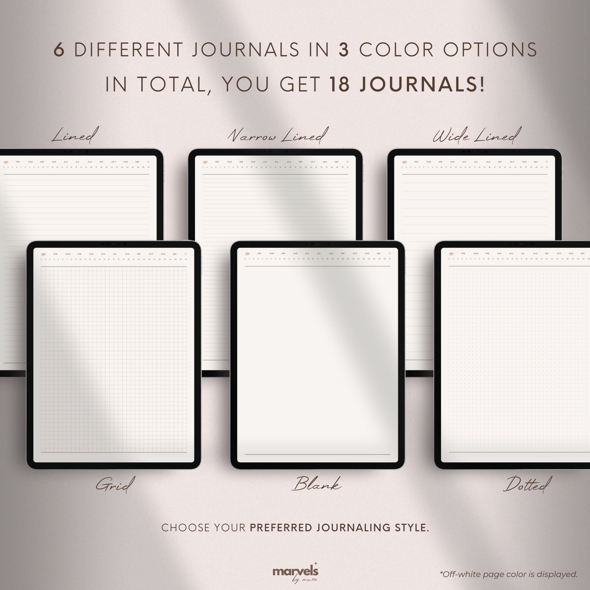 Digital Daily Journal Digital Notebook Goodnotes Journal iPad Journal ...