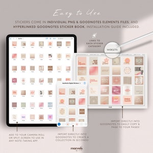 Digital Stickers Aesthetic Stickers, Goodnotes Stickers, Minimalist ...