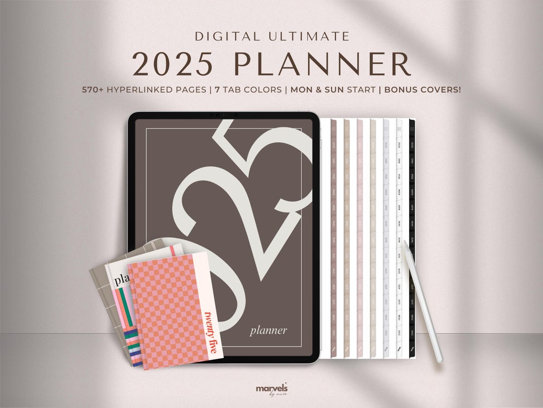 2025 Digital Planner, Minimalist Planner, 2025 Planner, Daily Planner ...
