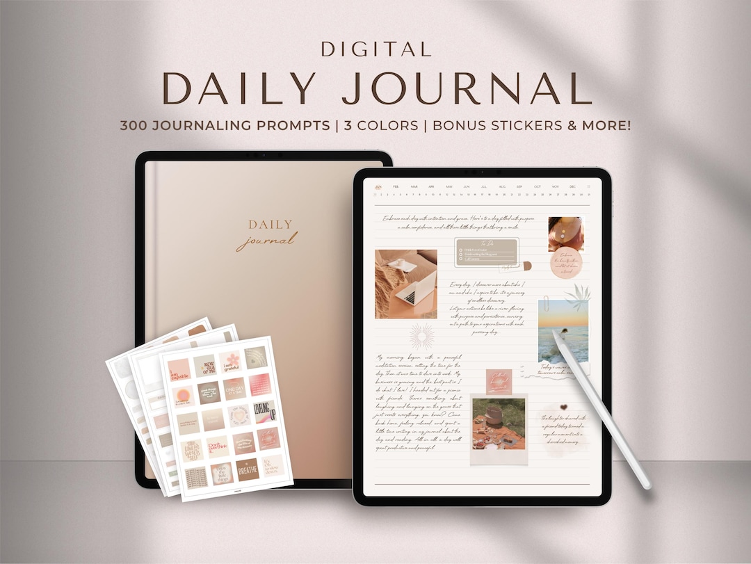Digital Daily Journal | Digital Notebook | Goodnotes Journal | iPad ...