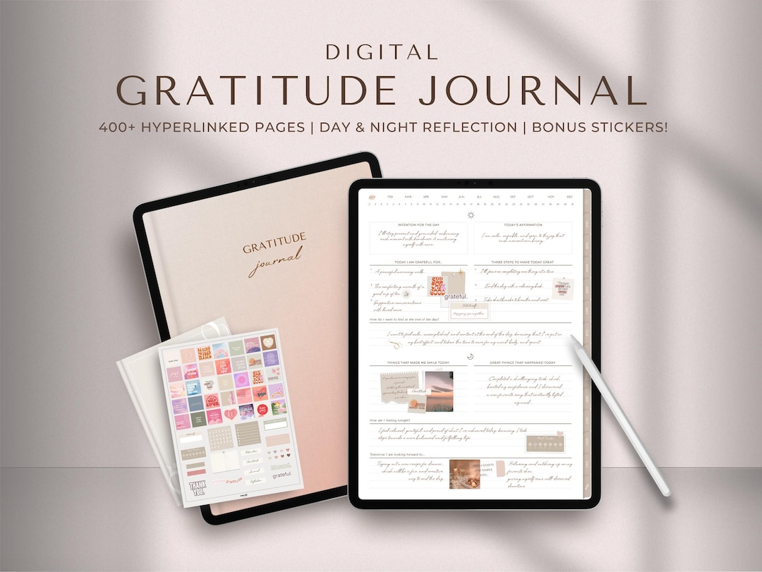 Digital Gratitude Journal | Digital Journal, Daily Gratitude Journal ...