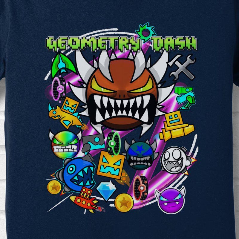 Geometry Dash Clothing - Etsy