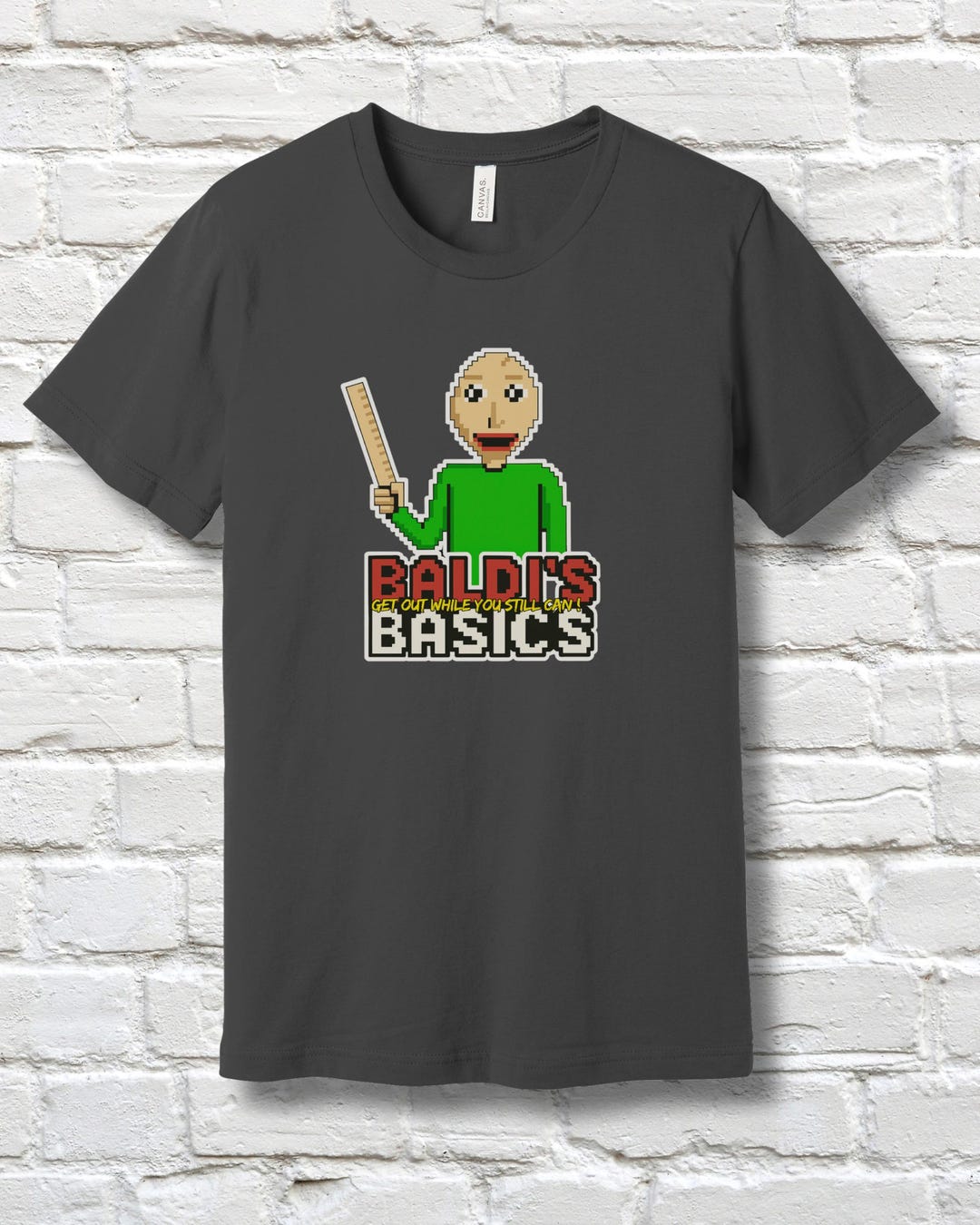 Baldi T-shirt, Popular Game Inspired, Video Game T-shirt, Retro Gaming ...