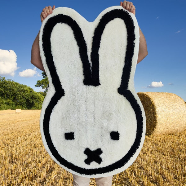Bunny Rug - Etsy