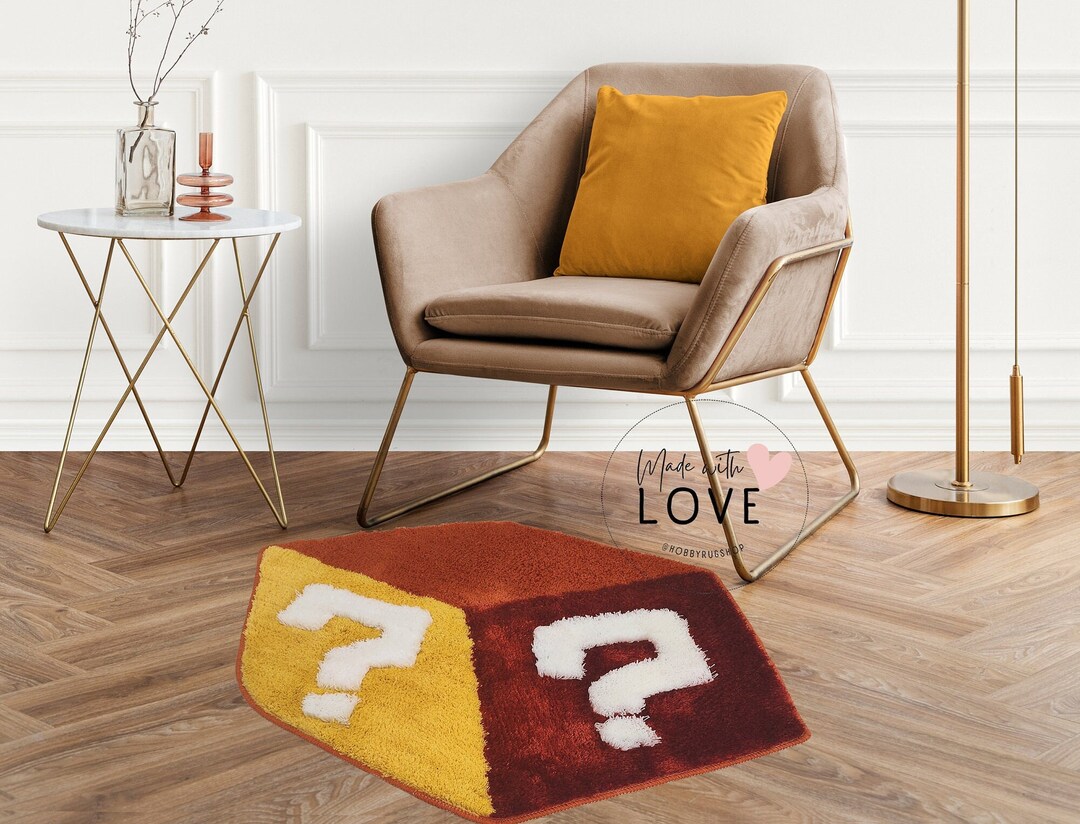Super Mario Rug, Retro Game Rug, Cute Rug, Bedroom Rug, Housewarming ...