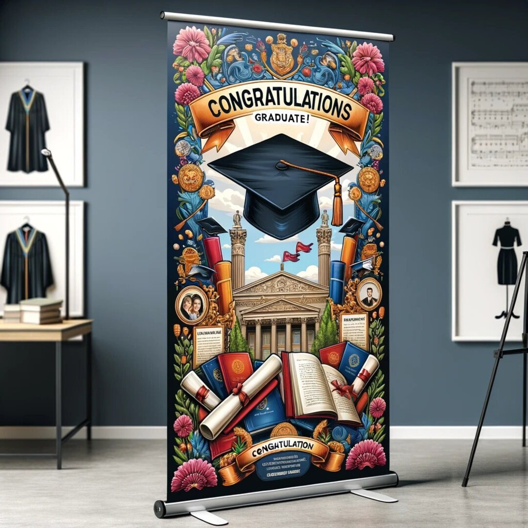 Graduation Party Welcome Sign Banner, Photo Graduation Welcome Poster ...
