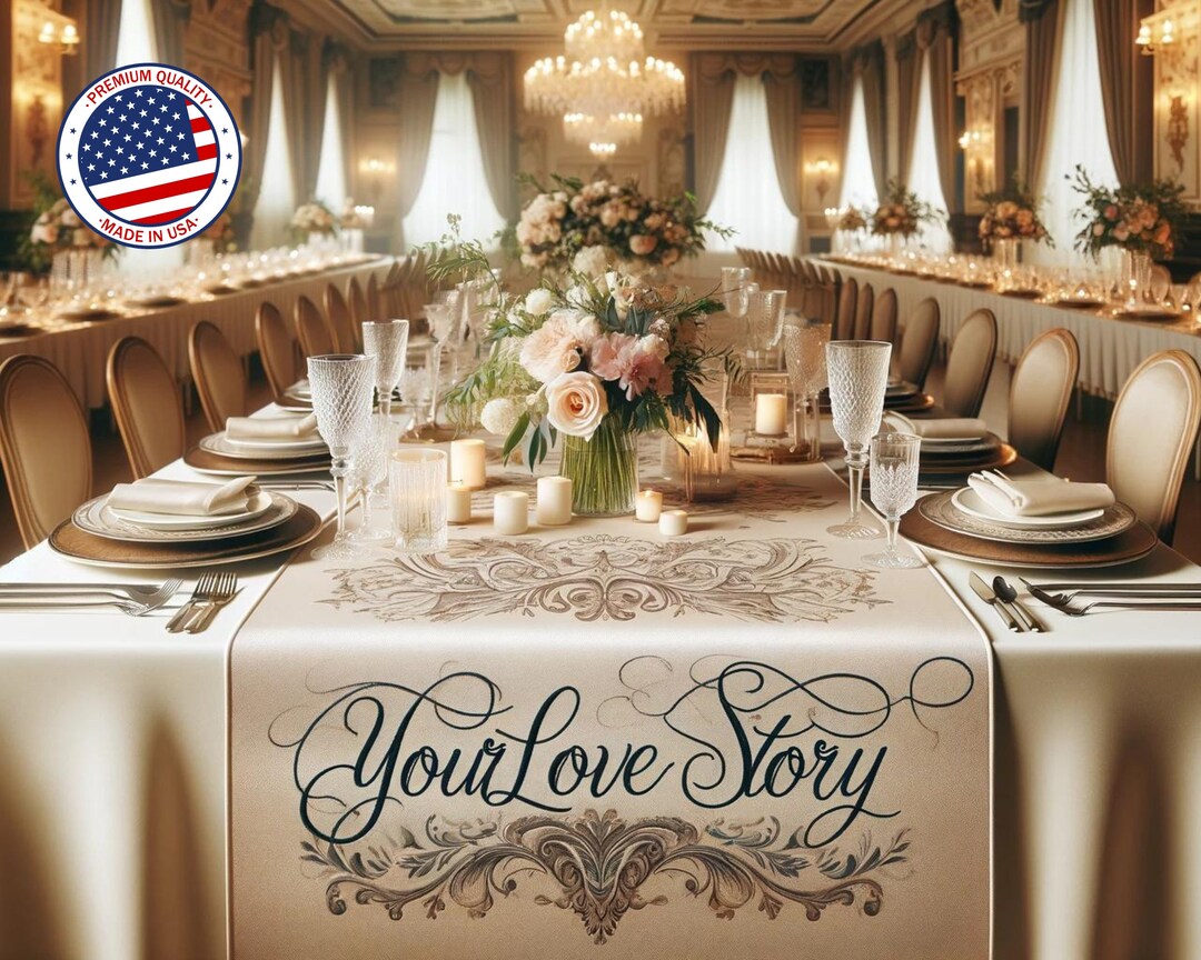 Custom Table Runner for Events, Trade Shows, Birthdays, Weddings ...