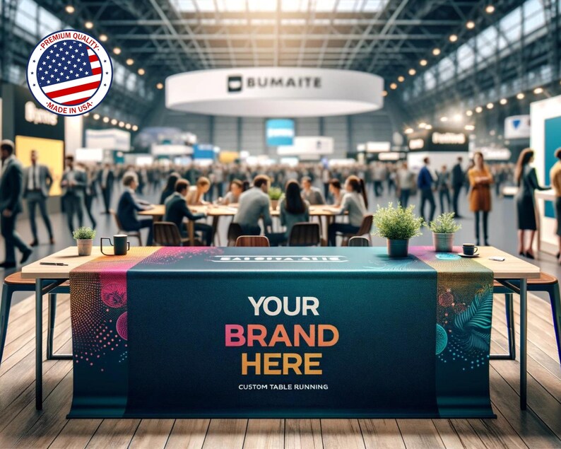 Custom Table Runner for Events, Trade Shows, Birthdays, Weddings ...