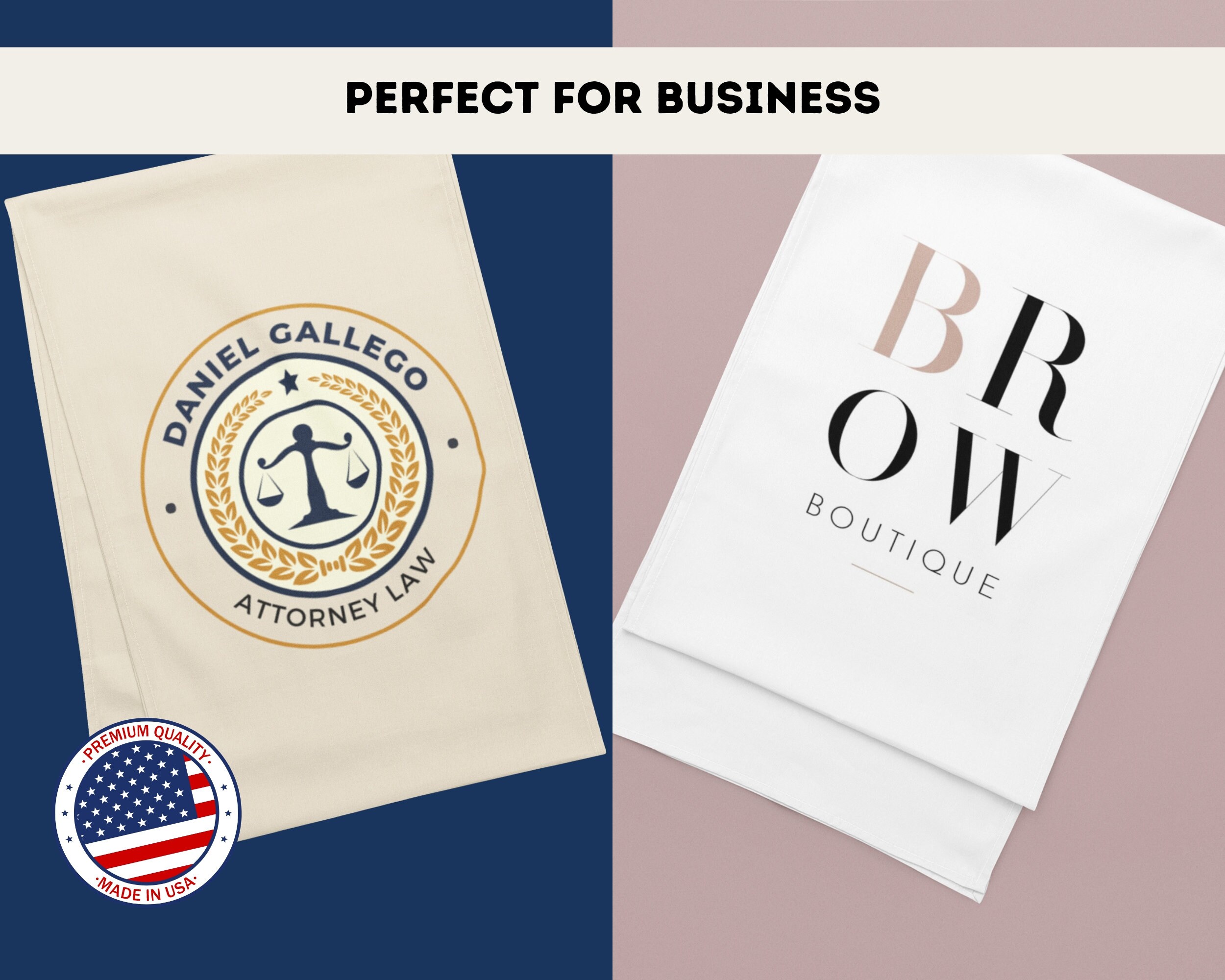 Custom Table Runner for Events, Trade Shows, Birthdays, Weddings ...