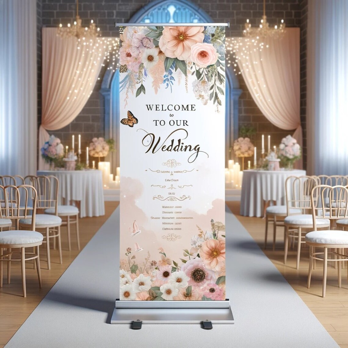 Wedding Signs With Stand Wedding Welcome Sign Wedding Décor Welcome ...