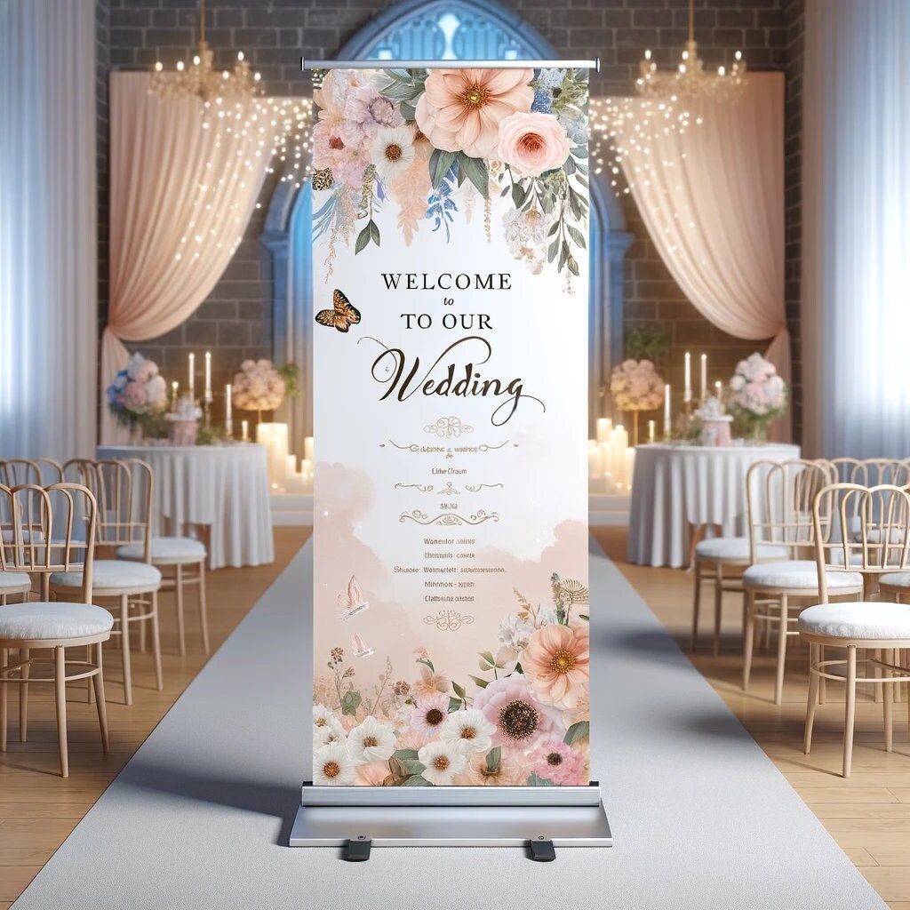 Wedding Signs With Stand | Wedding Welcome Sign - Wedding Décor ...